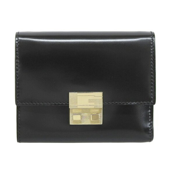 Gucci | Bags | Gucci Leather Trifold Wallet Billfold 35 2888 227 Black ...
